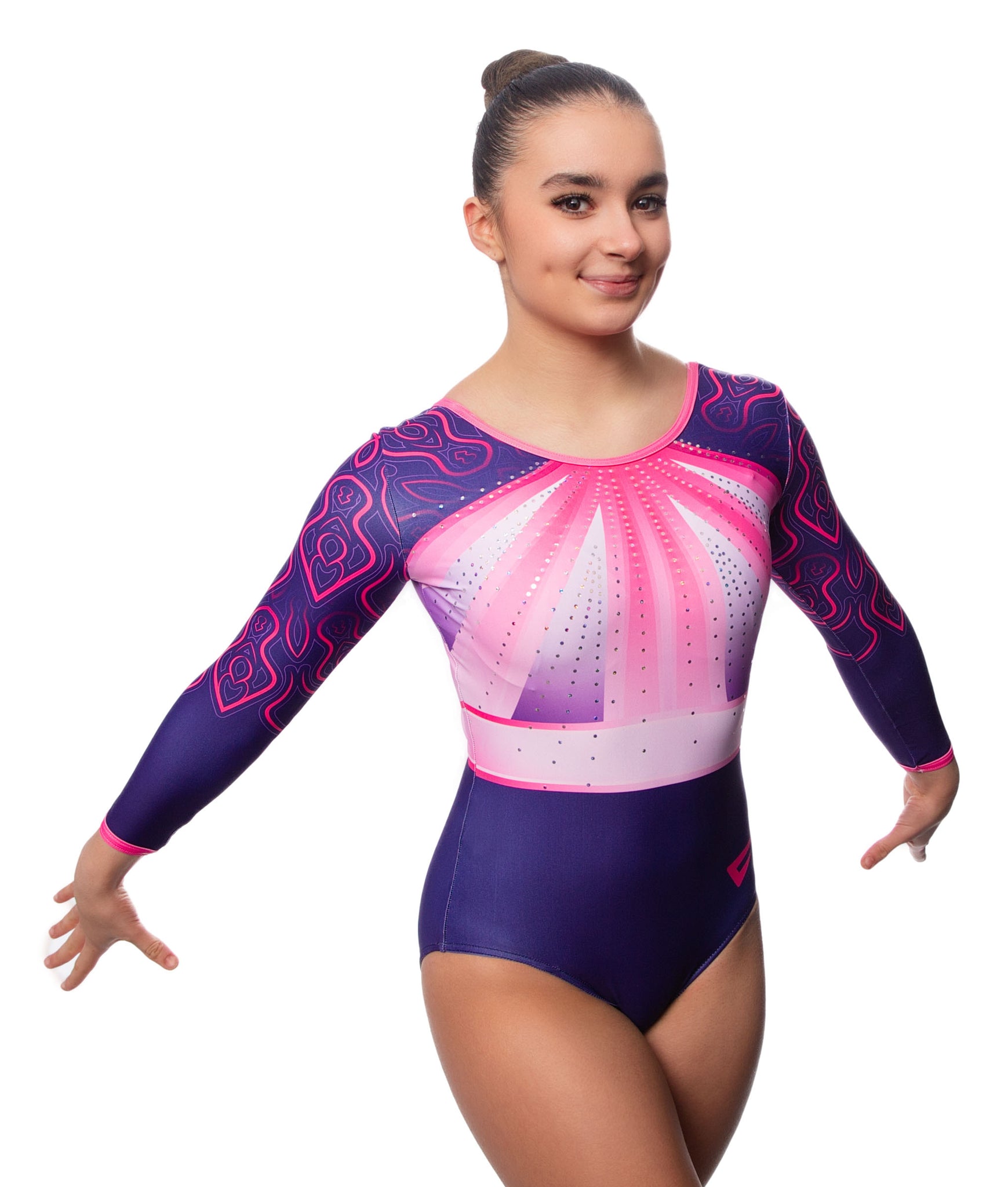 Xyla Long Sleeve Deluxe Gymnastics Leotard Velocity Pro Sport