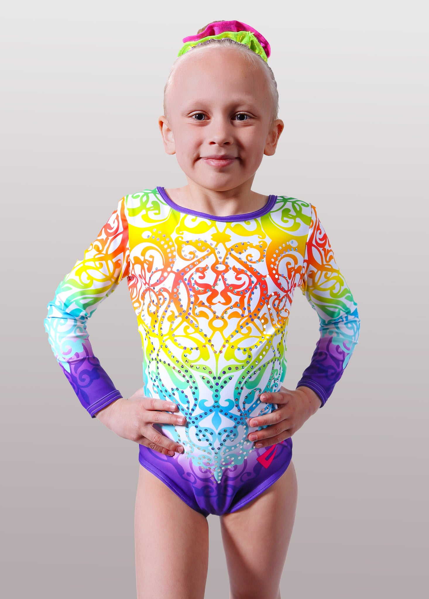 Festival Long Sleeve Girls Gymnastics Leotard Velocity Pro Sport
