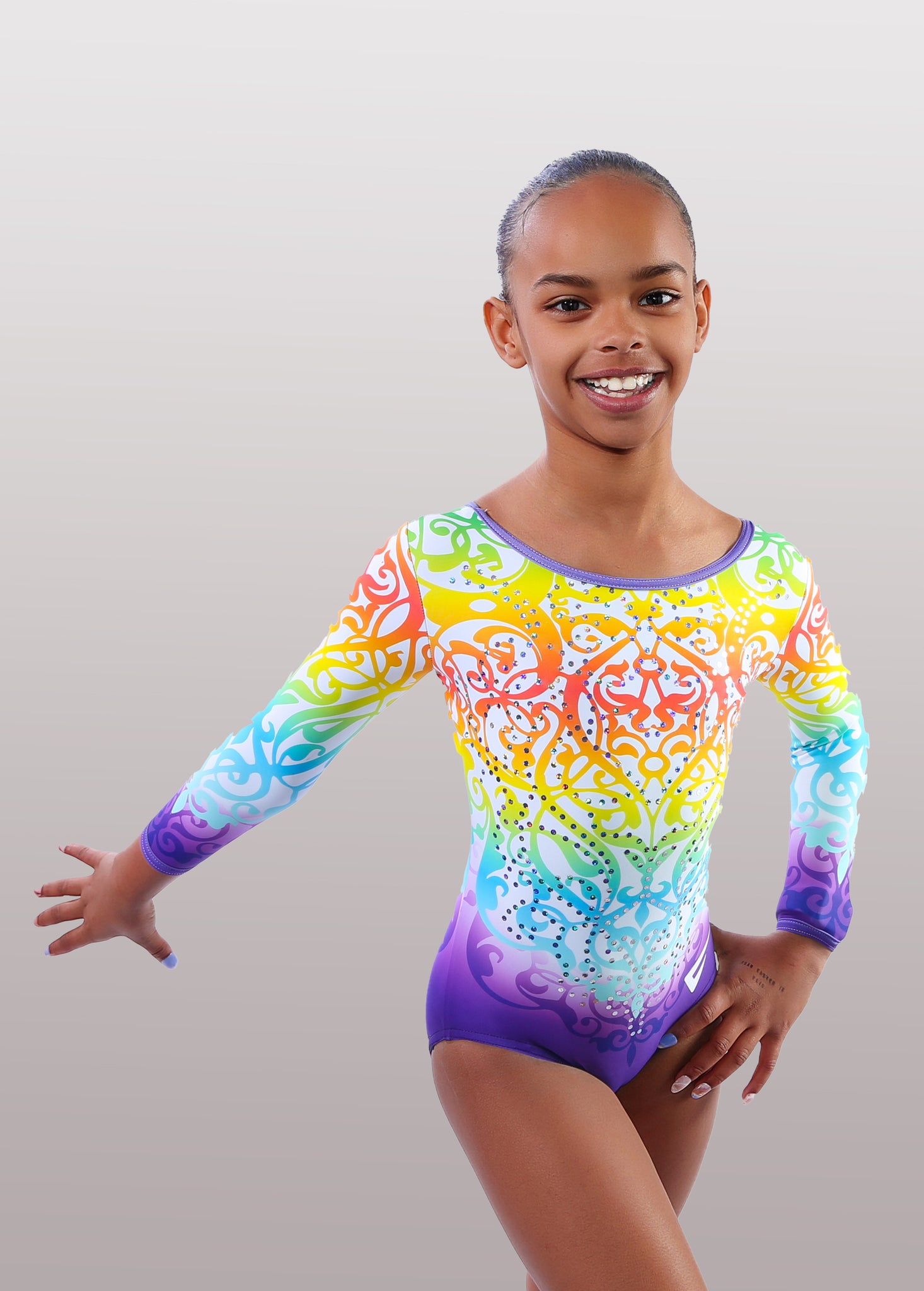 Festival Long Sleeve Girls Gymnastics Leotard – Velocity Pro Sport