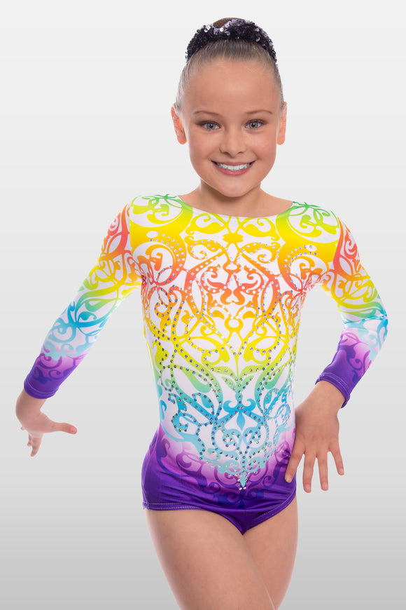 Festival Long Sleeve Girls Gymnastics Leotard – Velocity Pro Sport
