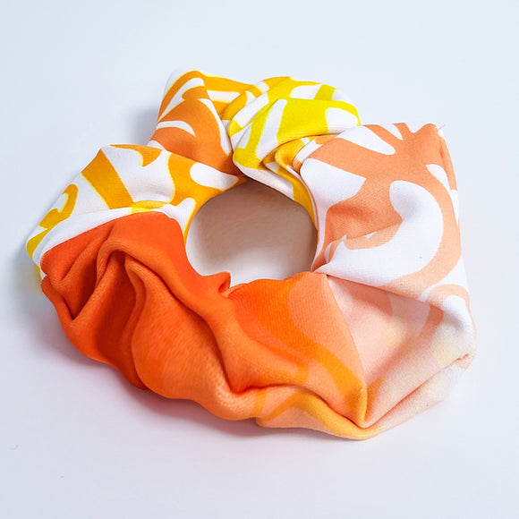Festival Orange and Yellow Hair Scrunchie – Velocity Pro Sport