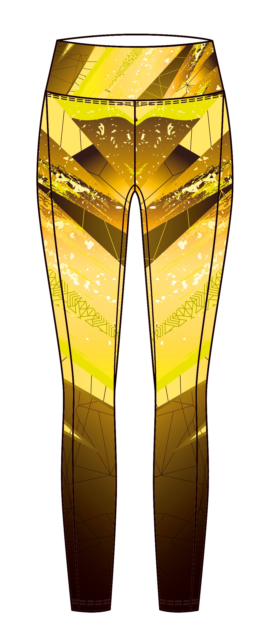 Kiki Yellow Girls Gym Activewear Leggings – Velocity Pro Sport